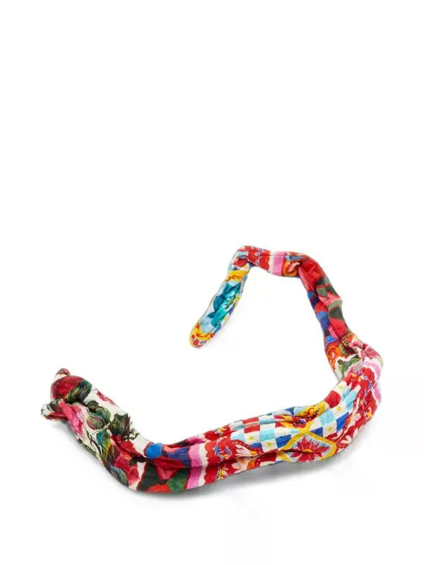Dolce & Gabbana Rose Carretto Print Headband