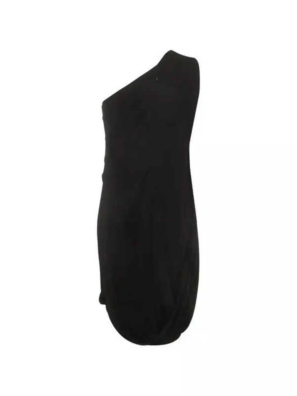 CHATS BY C.DAM Eileen Asymmetric Draped Midi Dress