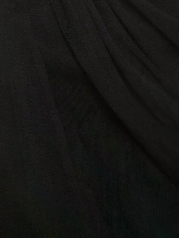 CHATS BY C.DAM Eileen Asymmetric Draped Midi Dress