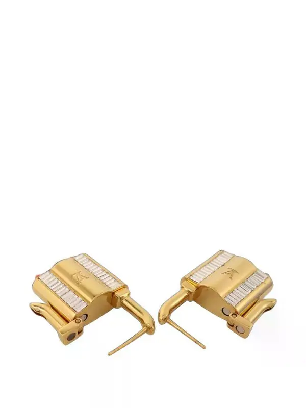 LOUIS VUITTON Lock Me Padlock-shape Earrings