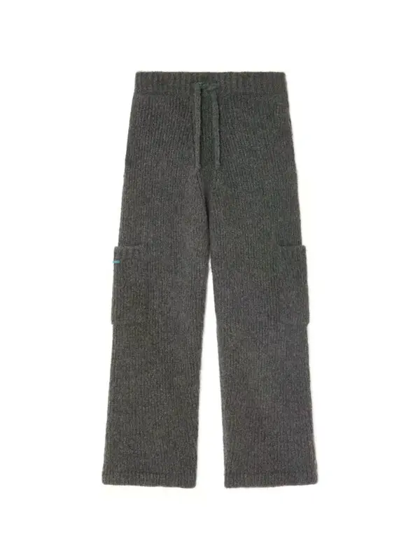 Alanui Ribbed Knit Cargo Pocket Trousers