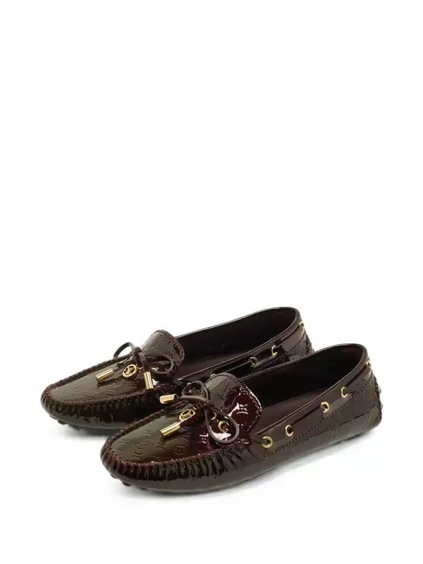 LOUIS VUITTON Gloria Monogram Vernis Loafers
