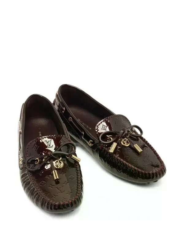 LOUIS VUITTON Gloria Monogram Vernis Loafers