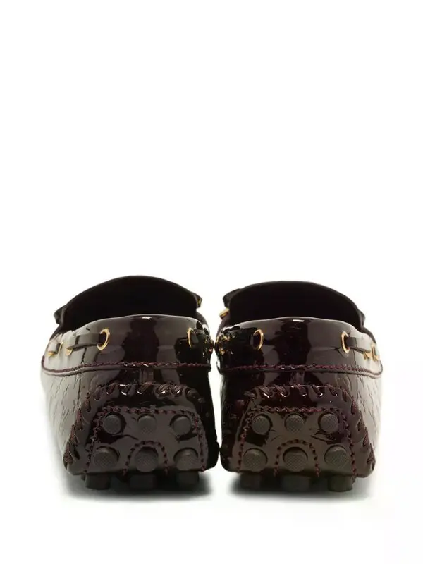 LOUIS VUITTON Gloria Monogram Vernis Loafers - Red