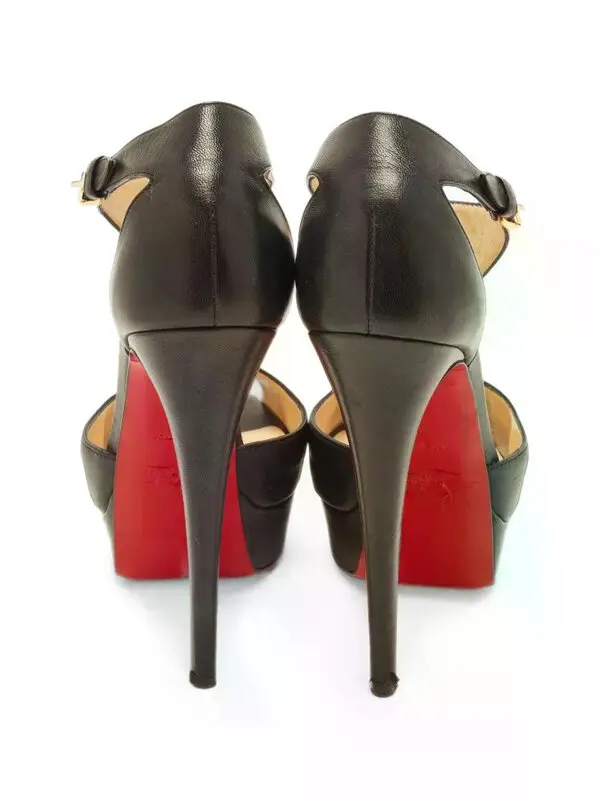 CHRISTIAN LOUBOUTIN Leather T-bar Platform Sandals
