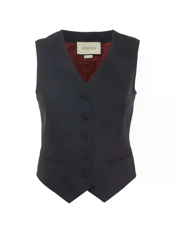 Gucci V-neck Buttoned Waistcoat