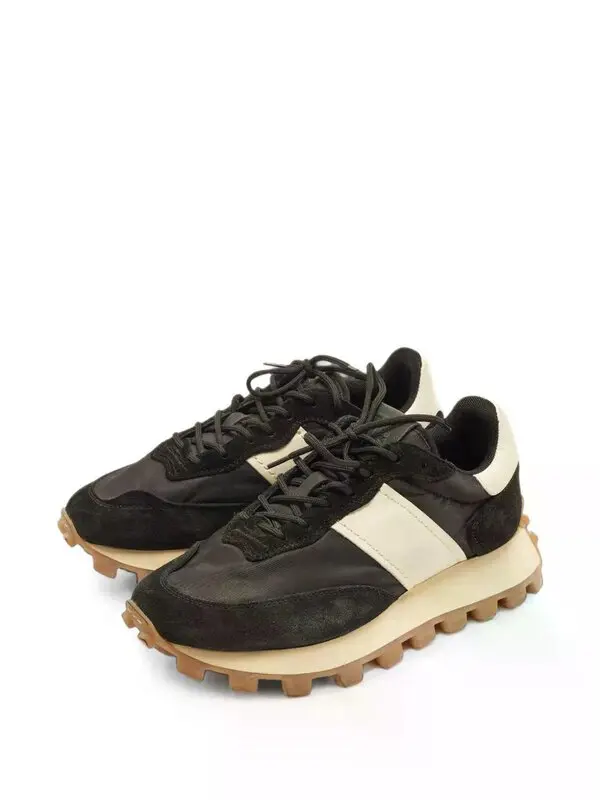 TOD'S Panelled Lace-up Sneakers - Black