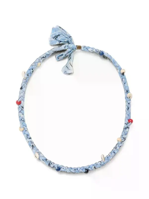 Alanui Beaded Bandana Necklace