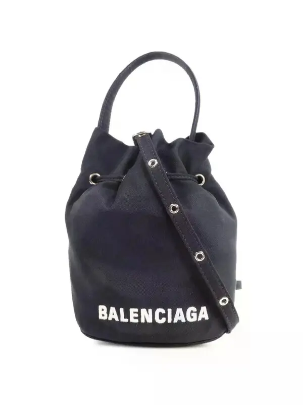 Balenciaga Xs Wheel Drawstring Shoulder Bag