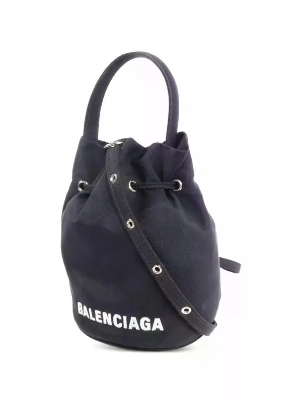 Balenciaga Xs Wheel Drawstring Shoulder Bag