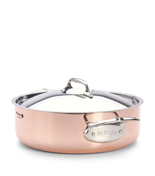 DE BUYER Copper Prima Matera Sauté Pan And Lid