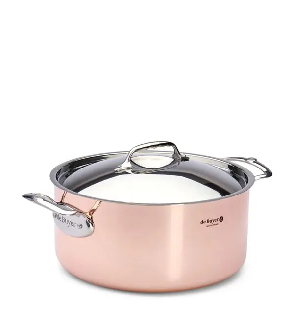 DE BUYER Copper Prima Matera Stewpan And Lid