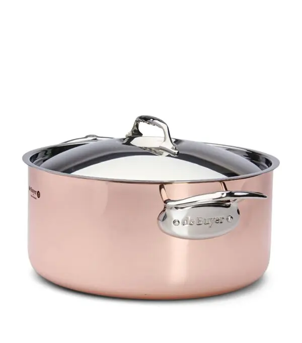 DE BUYER Copper Prima Matera Stewpan And Lid