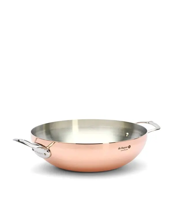 DE BUYER Copper Prima Matera Wok