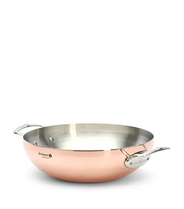 DE BUYER Copper Prima Matera Wok