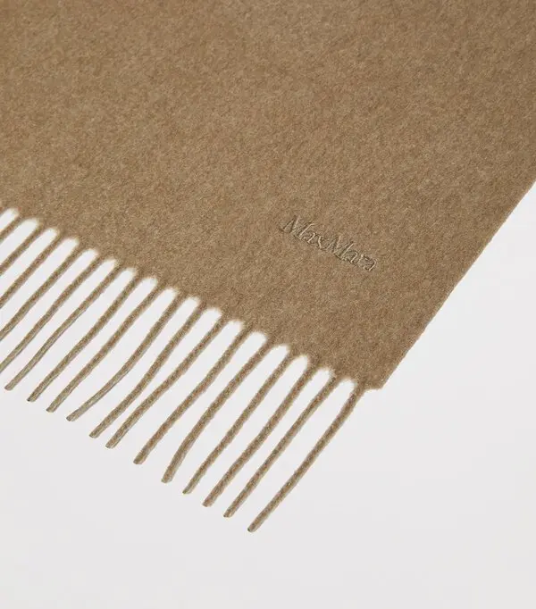 Max Mara Cashmere Fringed Scarf