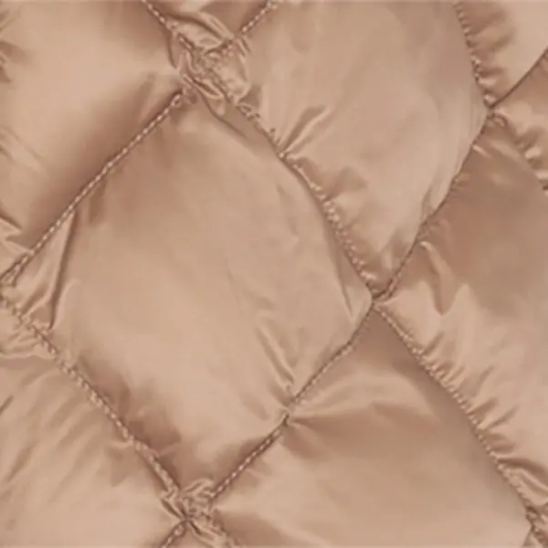 Max Mara Down-filled Diamond Quilted Puffer Gilet With Logo Drawstrings - Beige