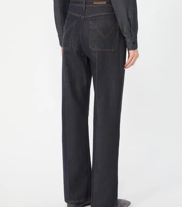Max Mara Cotton Chambray Trousers