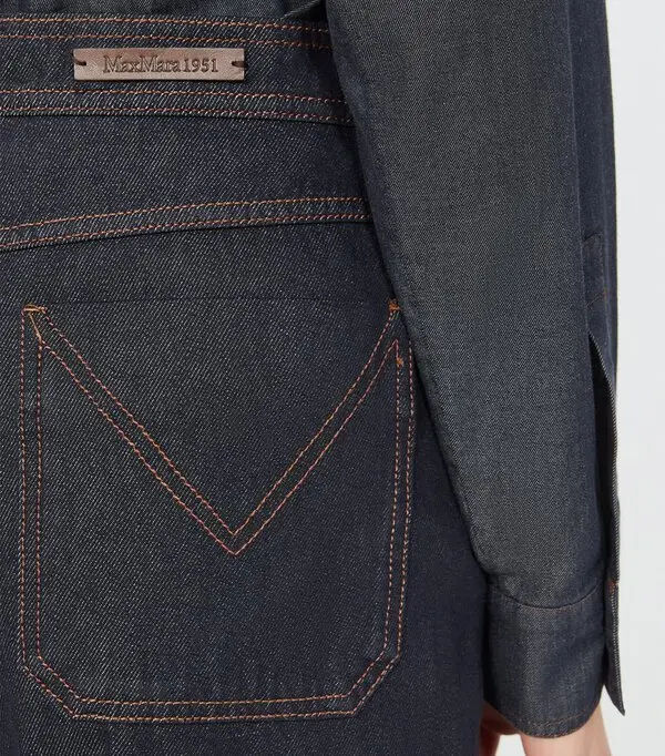 Max Mara Cotton Chambray Trousers