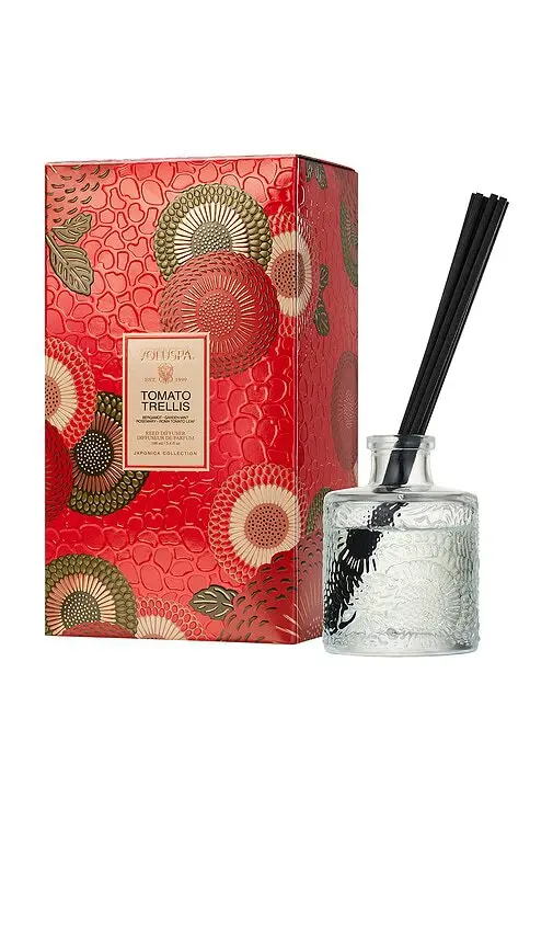 Voluspa Tomato Trellis Reed Diffuser In Red