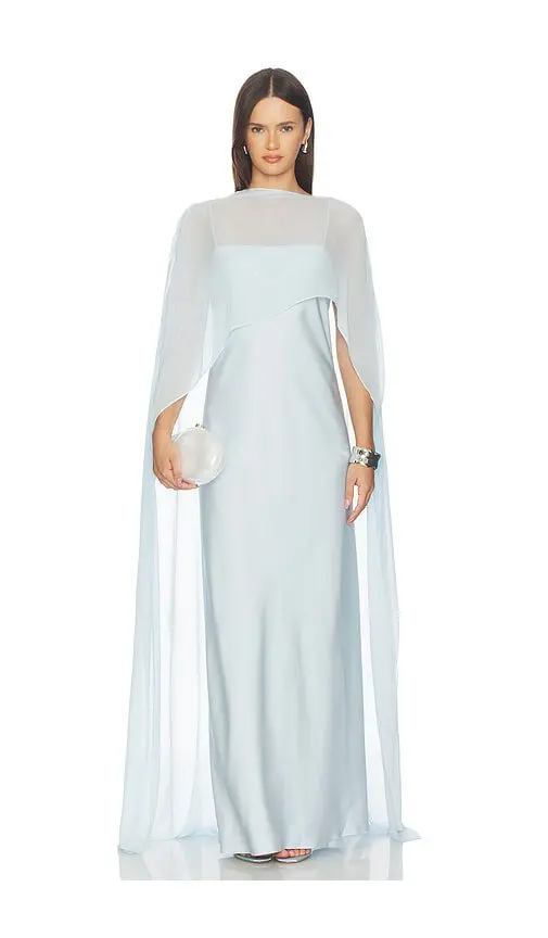 L'academie Evolet Gown In Blue