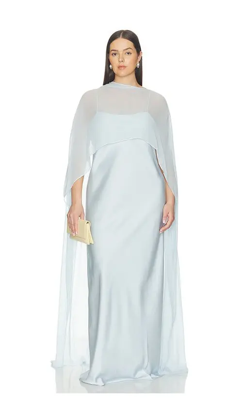 L'academie Evolet Gown In Blue
