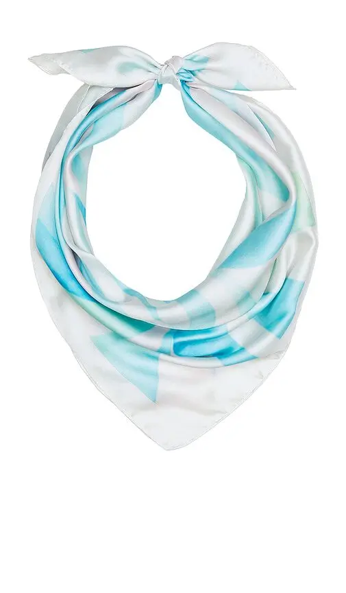 FRASIER STERLING Groovy Gal Scarf In Blue - Ocean