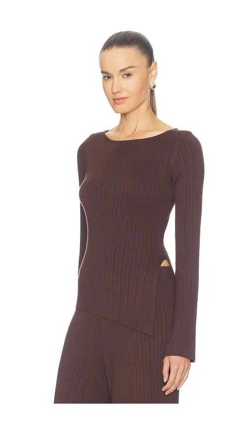 L'academie Sibylla Rib Knit Top