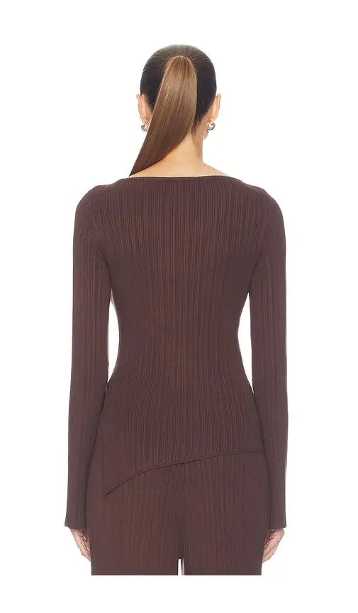 L'academie Sibylla Rib Knit Top