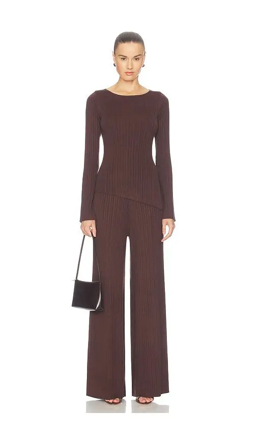 L'academie Sibylla Rib Knit Top