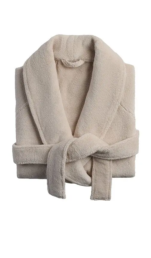 PARACHUTE Classic Plush Robe In Cream