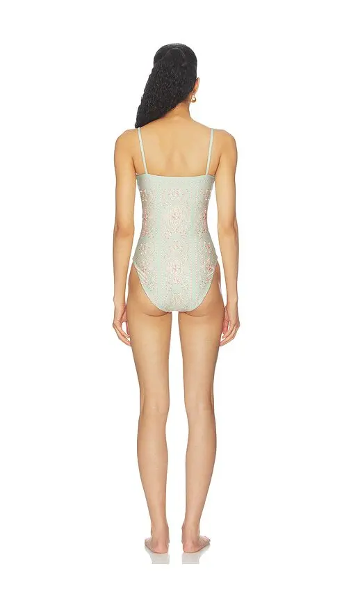 Agua Bendita Embellished One Piece