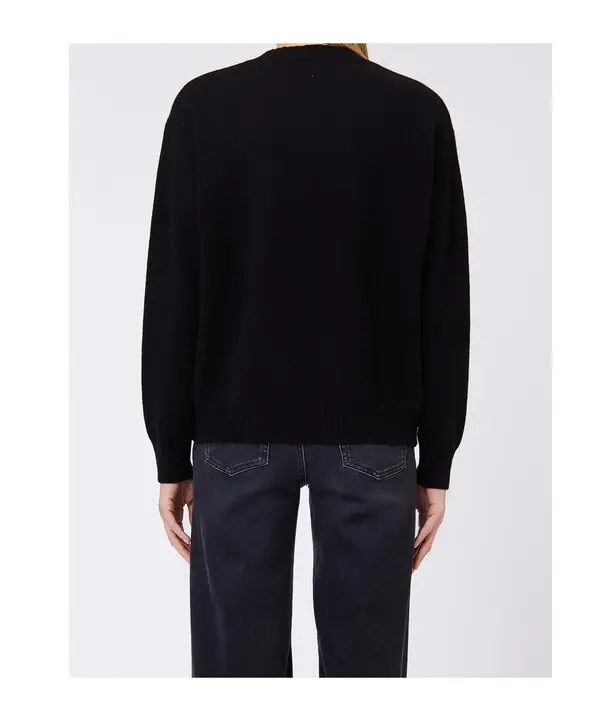 Liu Jo Wool Jacquard Sweater With Mickey Mouse Motif