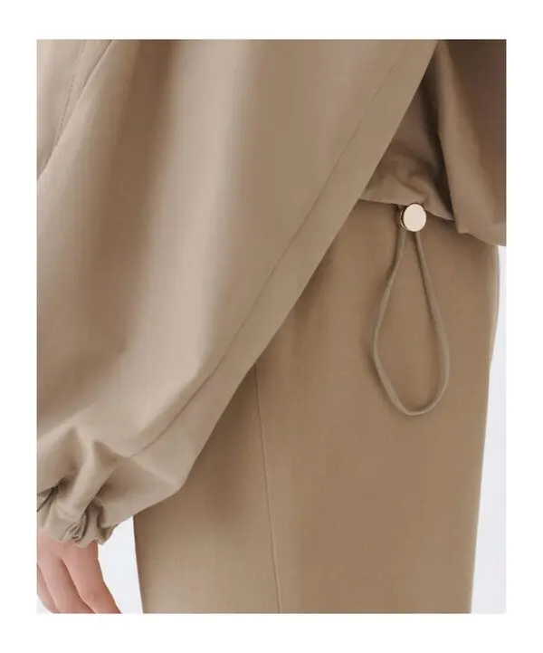 Fabiana Filippi Zip-up Bomber Jacket With Ribbed Collar And Drawstring Hem