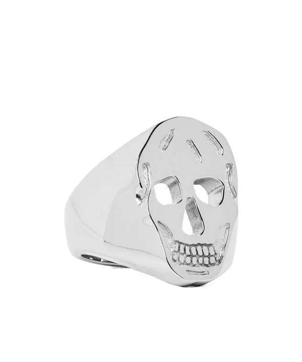 Alexander McQueen Bold Statement Ring - White