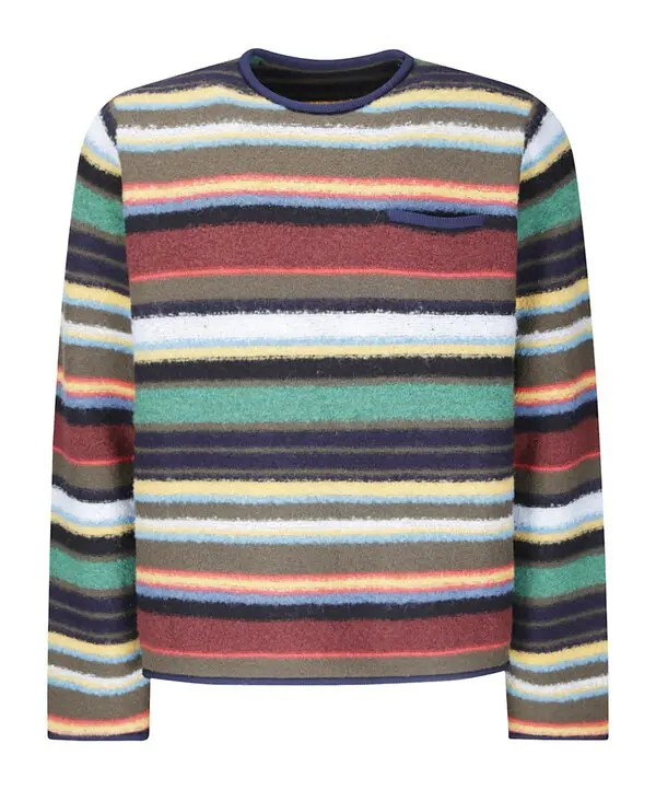 Sacai Striped Mix Knit Sweater