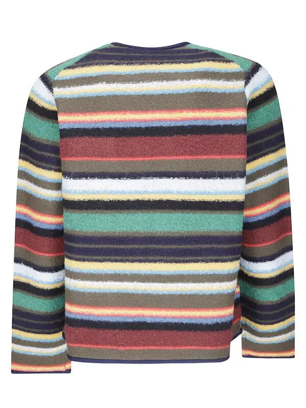 Sacai Striped Mix Knit Sweater