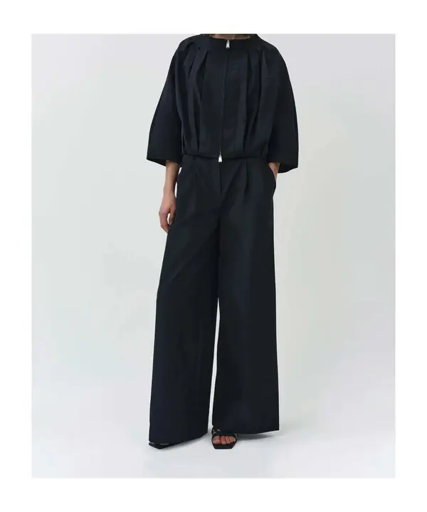 Simkhai Leroy Pleated Wide-leg Trousers