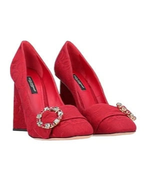 Dolce & Gabbana Embellished Jacquard Pumps