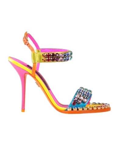 Dolce & Gabbana Embellished Round Toe Sandals