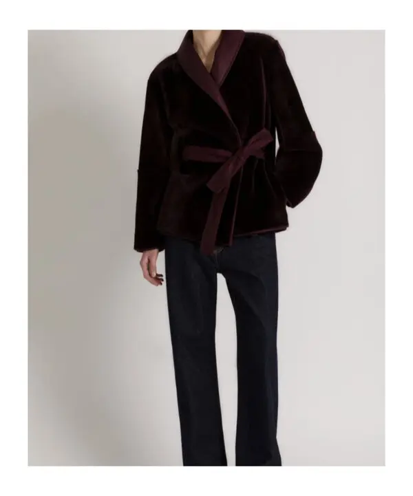 Alberta Ferretti Reversible Shearling Coat