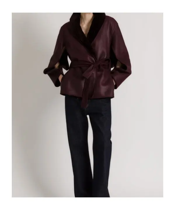 Alberta Ferretti Reversible Shearling Coat