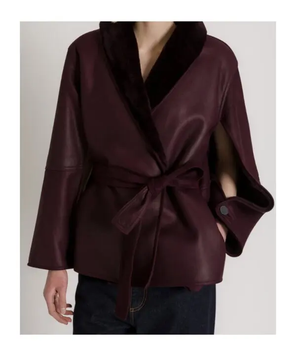 Alberta Ferretti Reversible Shearling Coat