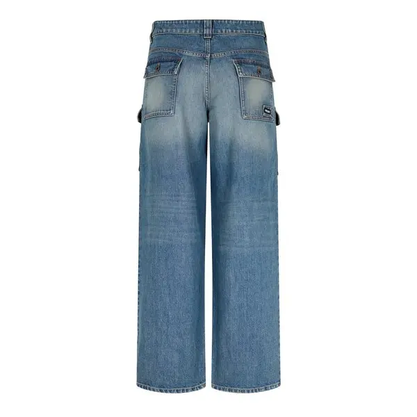 Miu Miu Cargo Pocket Straight Leg Jeans