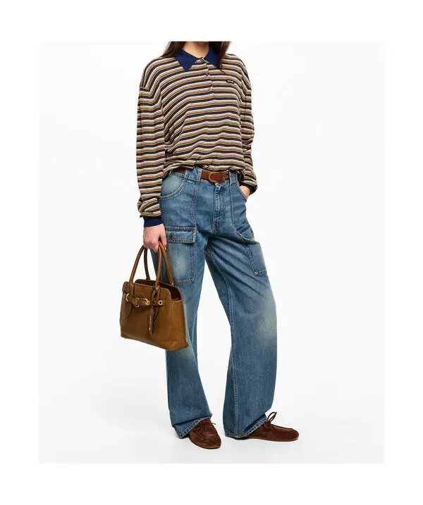 Miu Miu Cargo Pocket Straight Leg Jeans