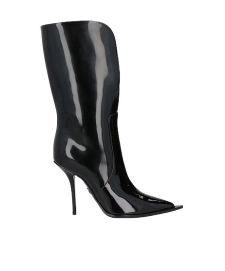 Dolce & Gabbana Patentfinish Pointedtoe Ankle Boots