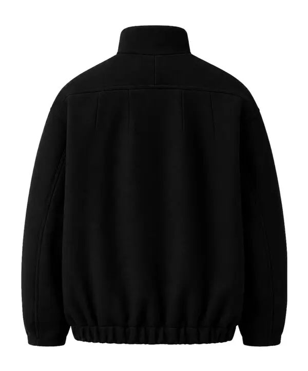 Dries Van Noten Long Sleeve Jacket With Elastic Hem - Black