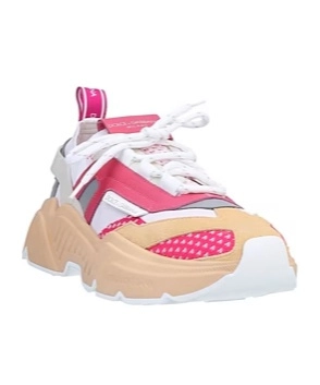 Dolce & Gabbana Multicolor Lace-up Flatform Sneakers