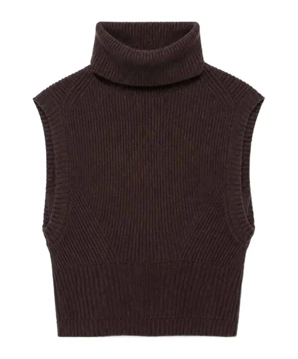 Simkhai Sleeveless High-neck Knit Top