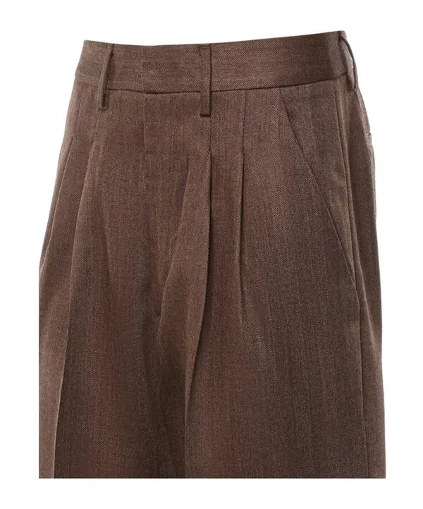 DONDUP Pleated Wide-leg Pants